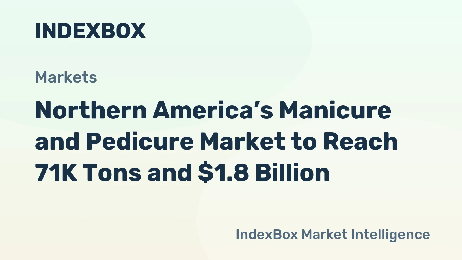 Northern America’s Manicure and Pedicure Market to Reach 71K Tons and $1.8 Billion