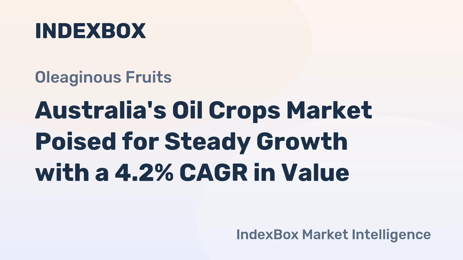 Australia's Oil Crops Market Poised for Steady Growth with a 4.2% CAGR in Value