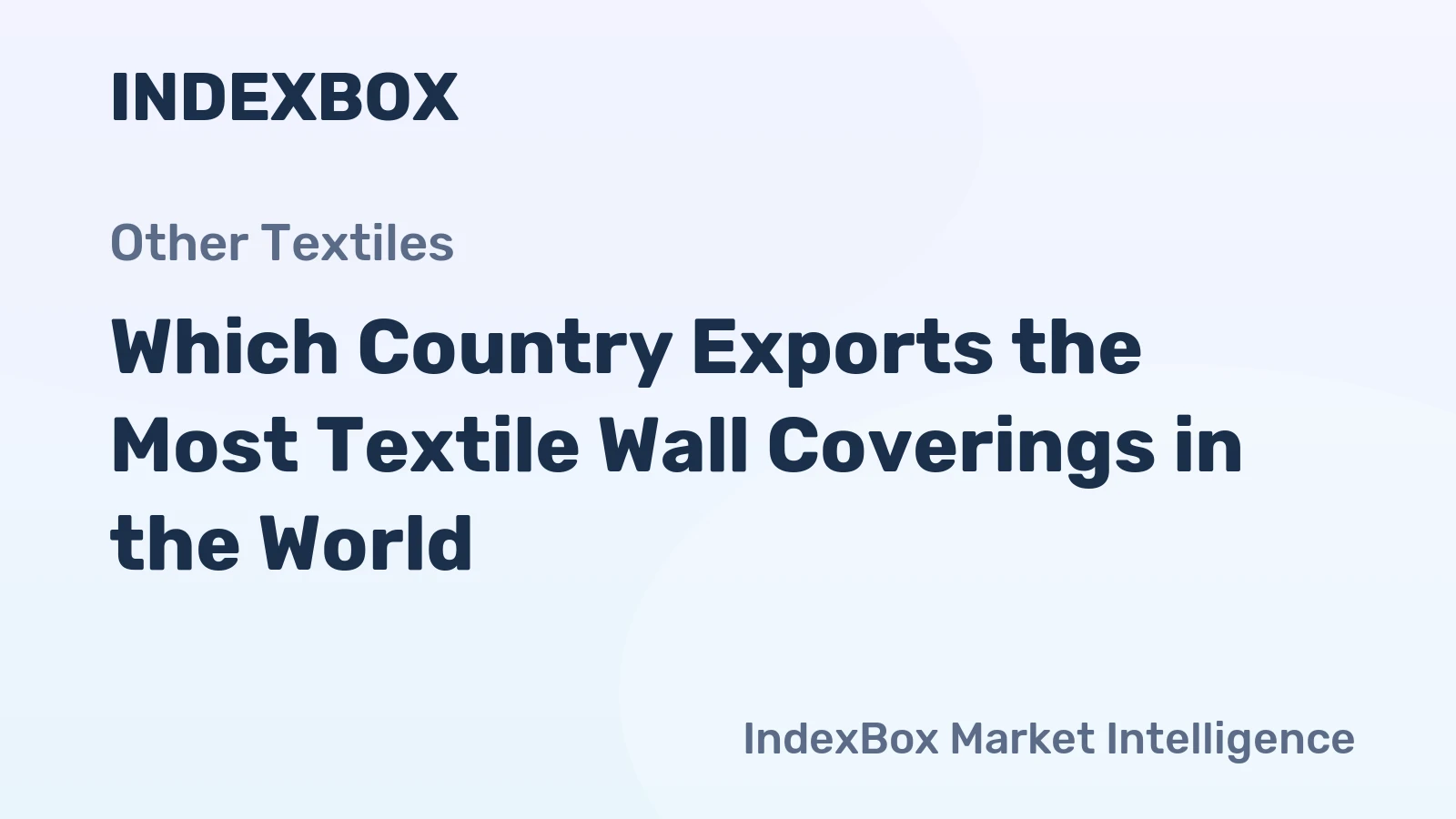 Which Country Exports the Most Textile Wall Coverings in the World?