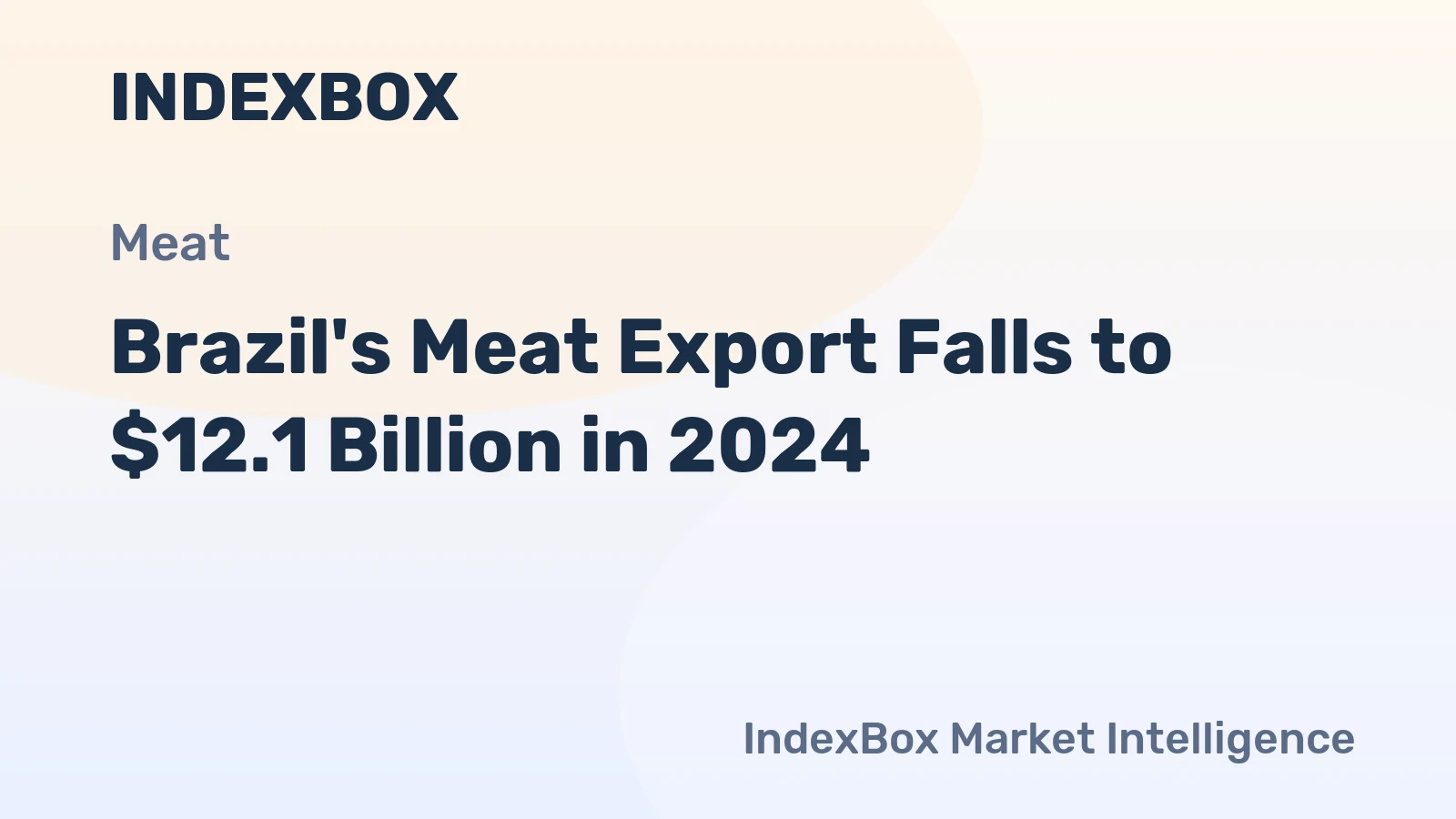 Brazil's Meat Export Falls to $12.1 Billion in 2024