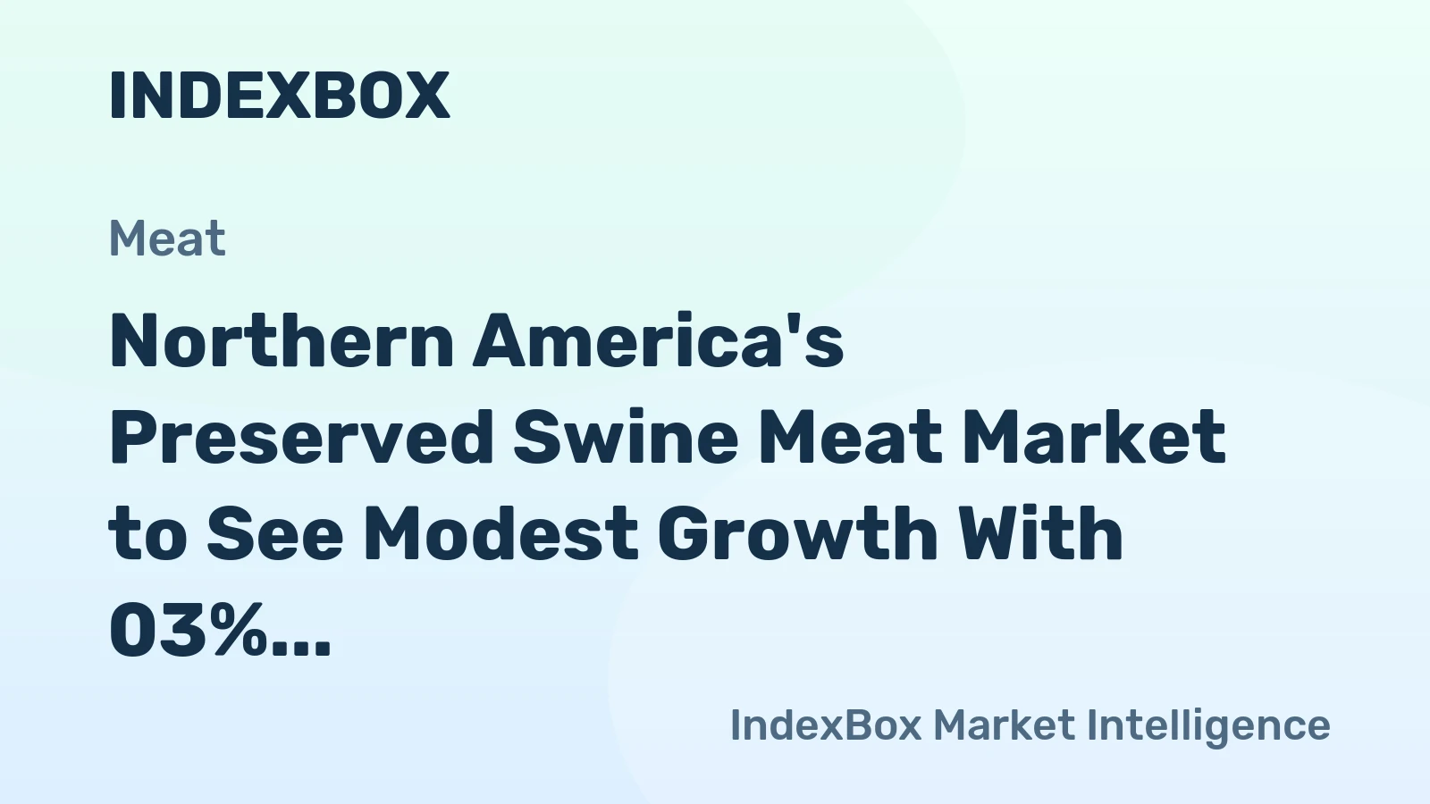Northern America's Preserved Swine Meat Market to See Modest Growth With 03% Volume CAGR Through 2035