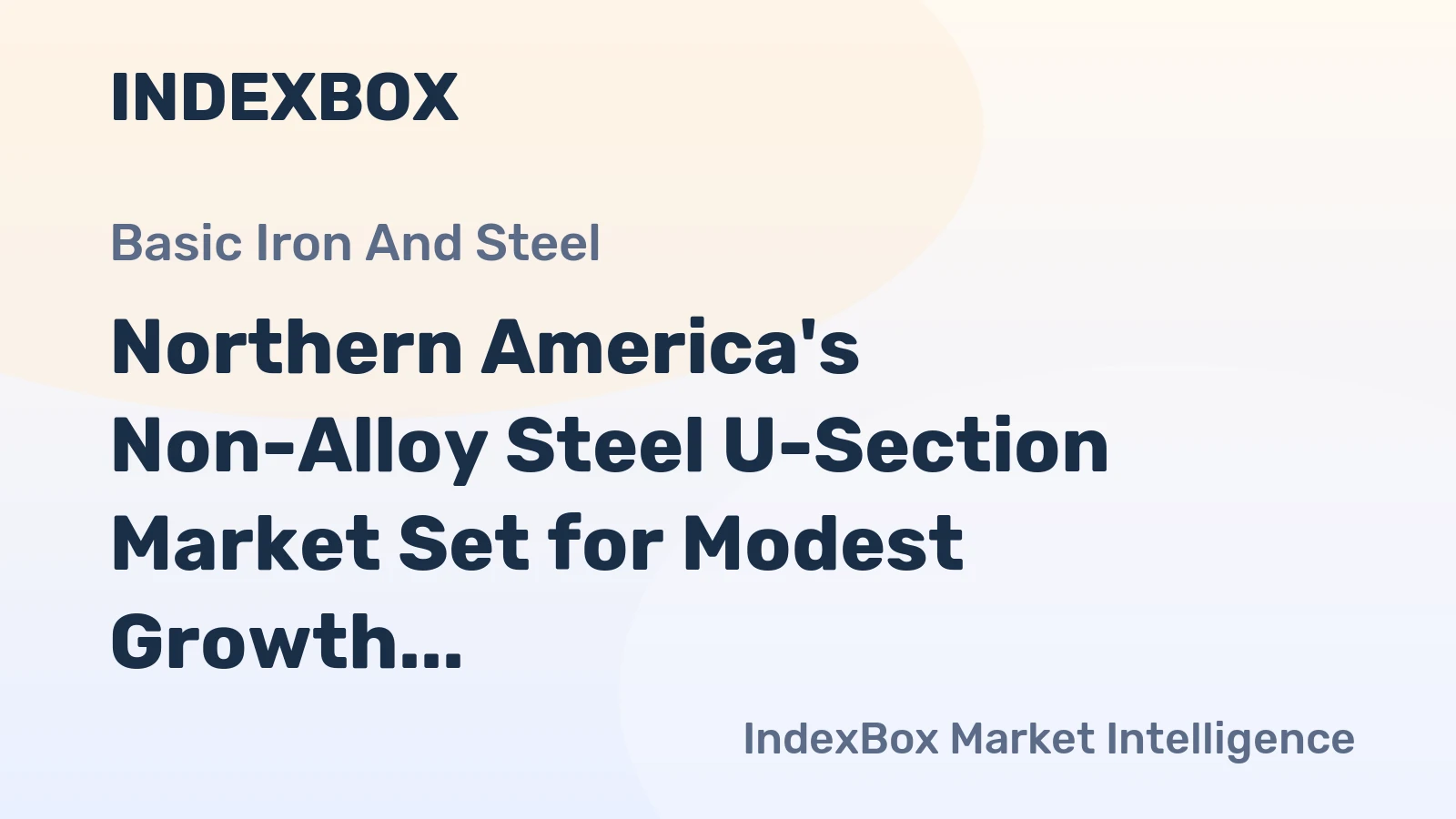 Northern America's Non-Alloy Steel U-Section Market Set for Modest Growth to 1.3M Tons and $1.7B