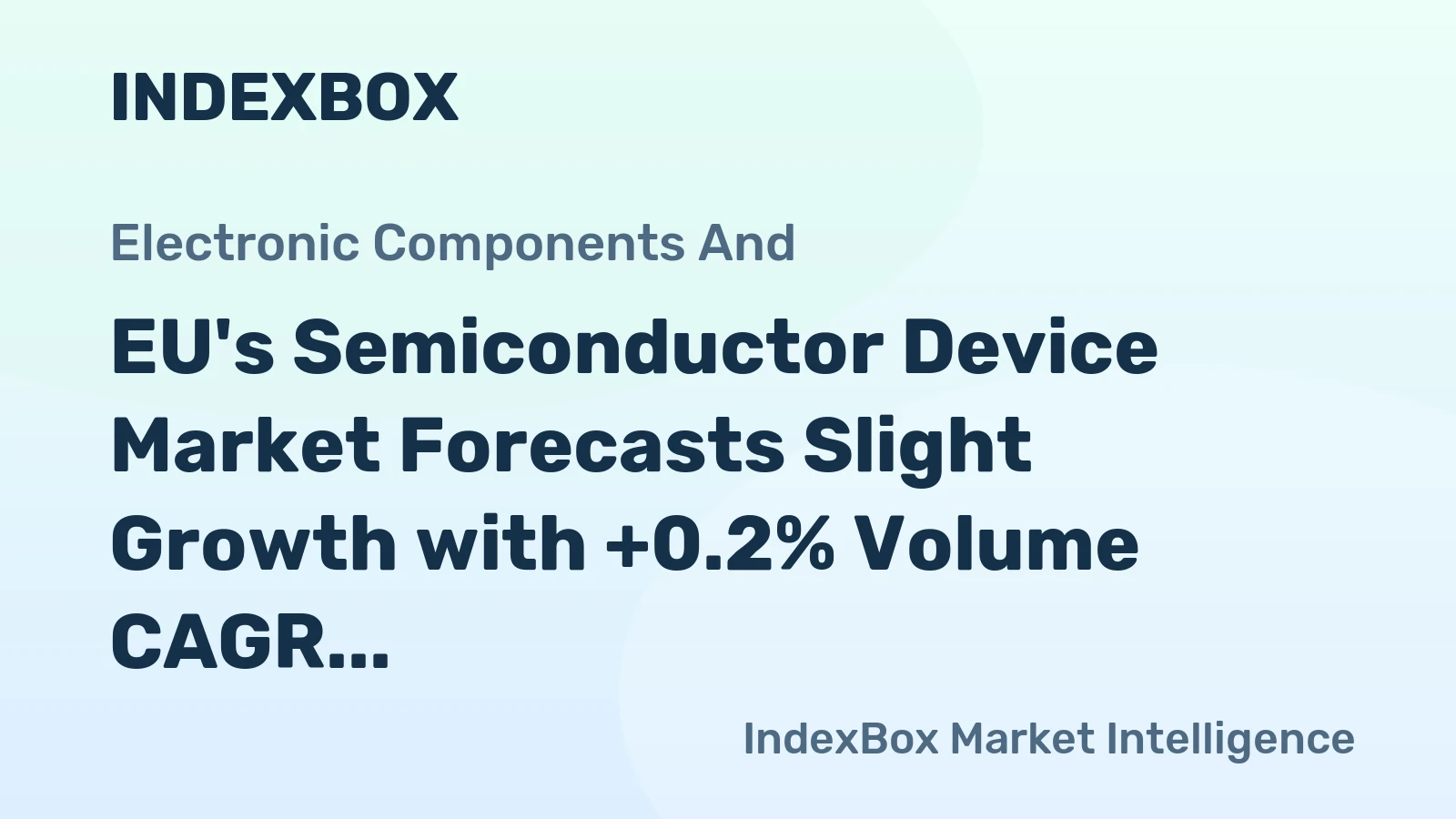 EU's Semiconductor Device Market Forecasts Slight Growth with +0.2% Volume CAGR Through 2035