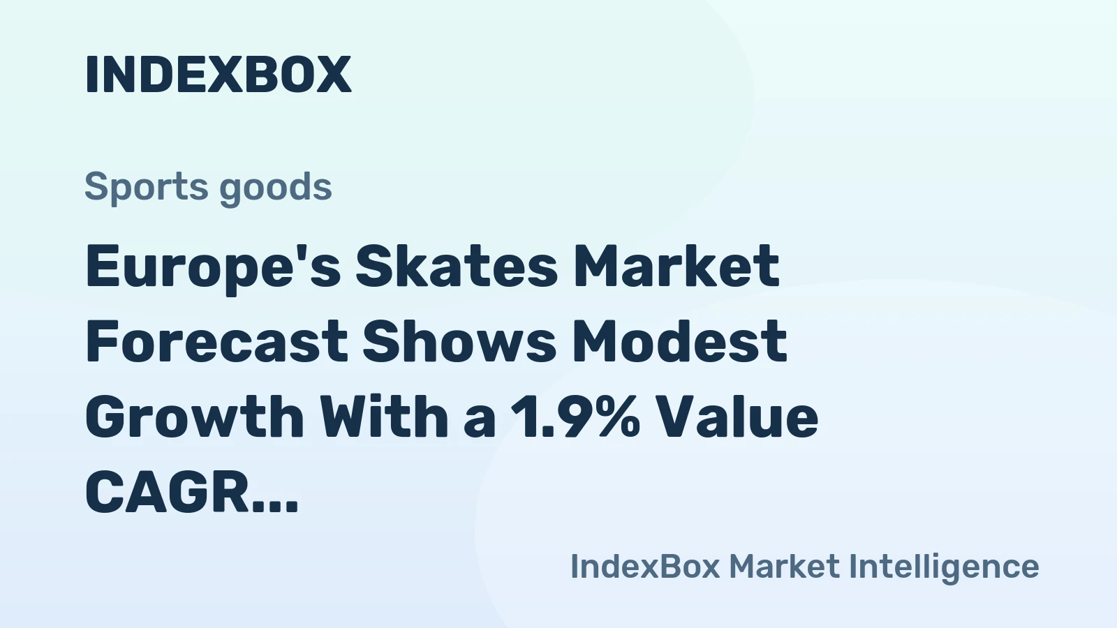 Europe's Skates Market Forecast Shows Modest Growth With a 1.9% Value CAGR Through 2035
