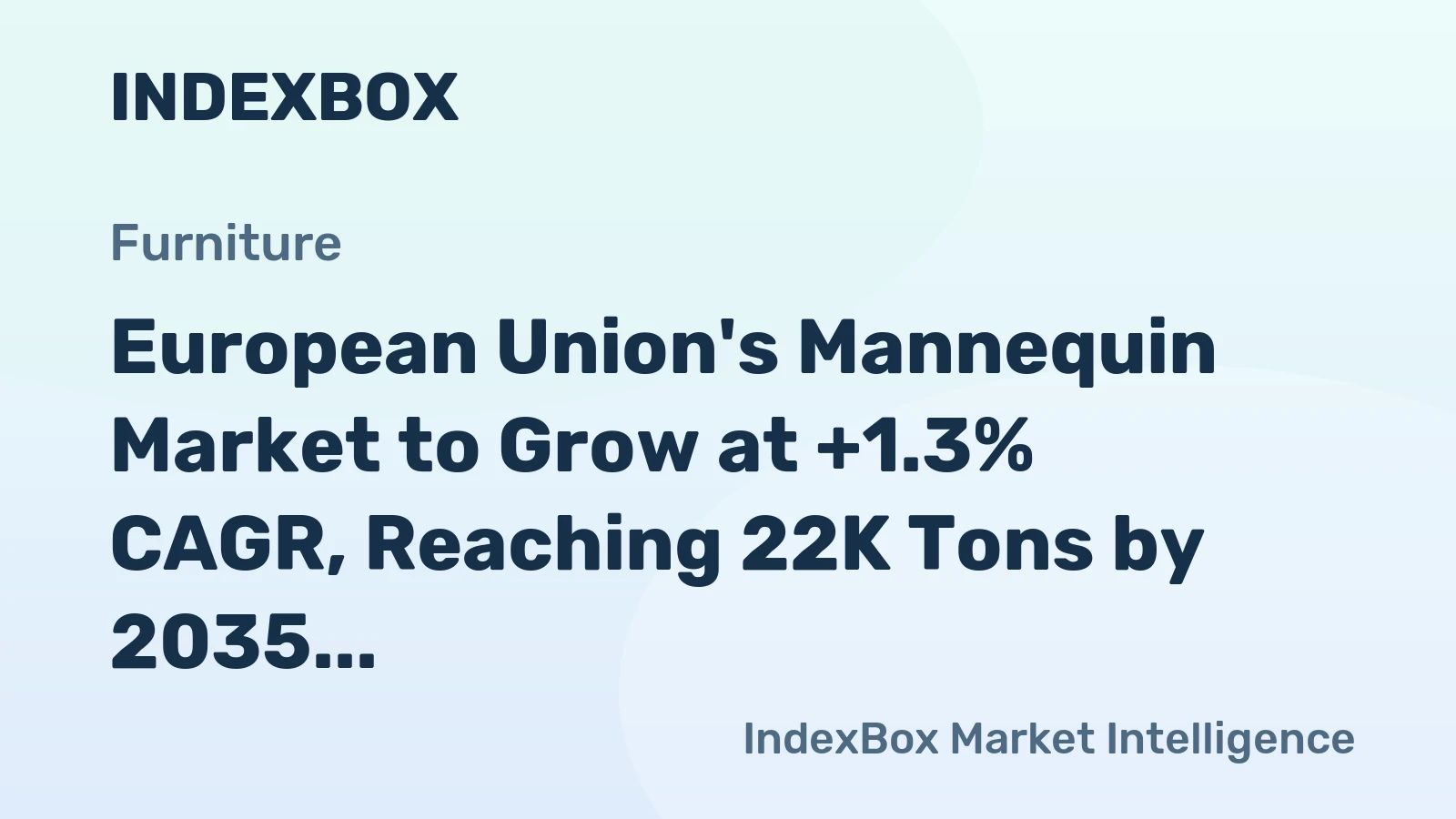 European Union's Mannequin Market to Grow at +1.3% CAGR, Reaching 22K Tons by 2035