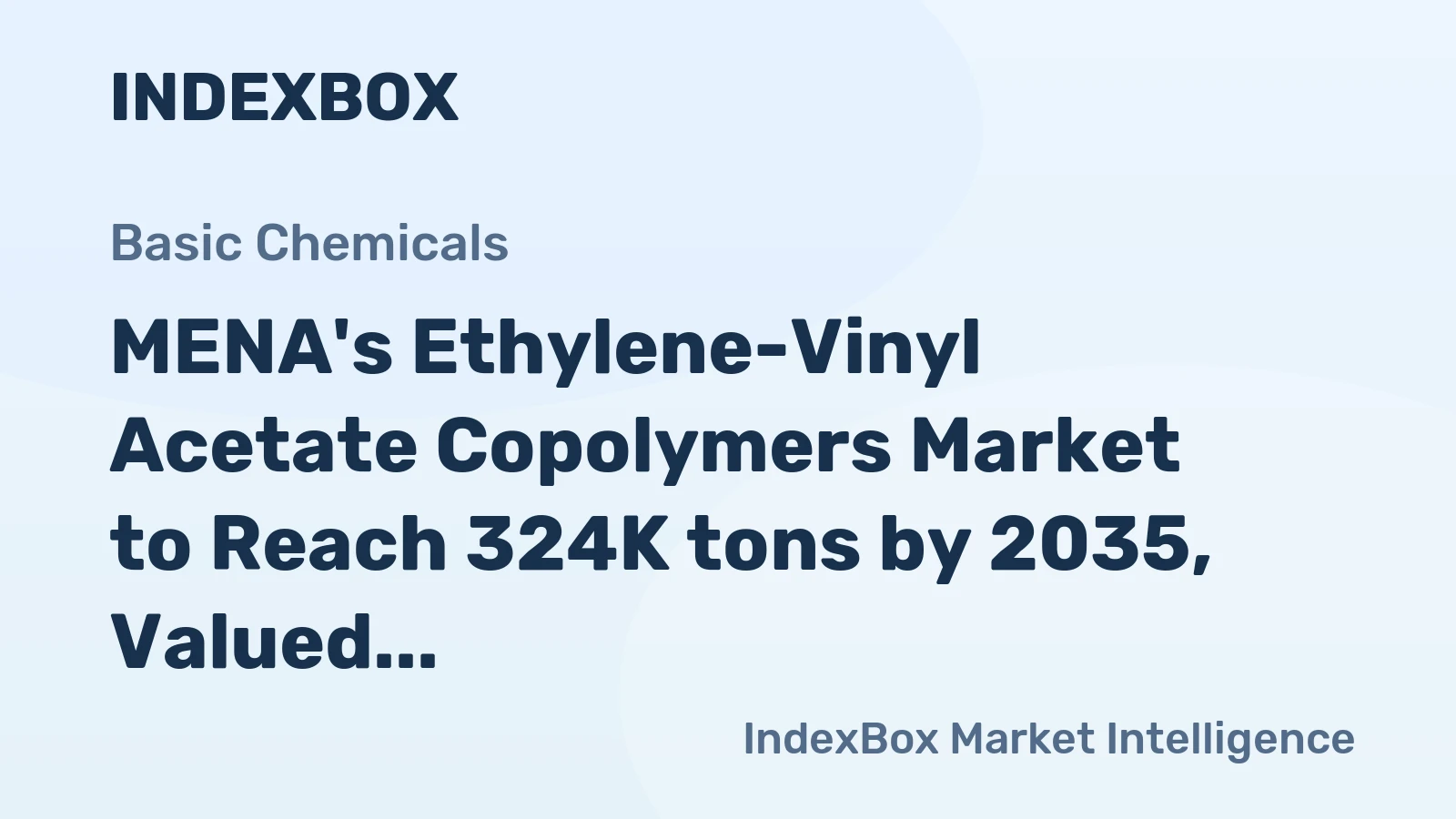 MENA's Ethylene-Vinyl Acetate Copolymers Market to Reach 324K tons by 2035, Valued at $690M