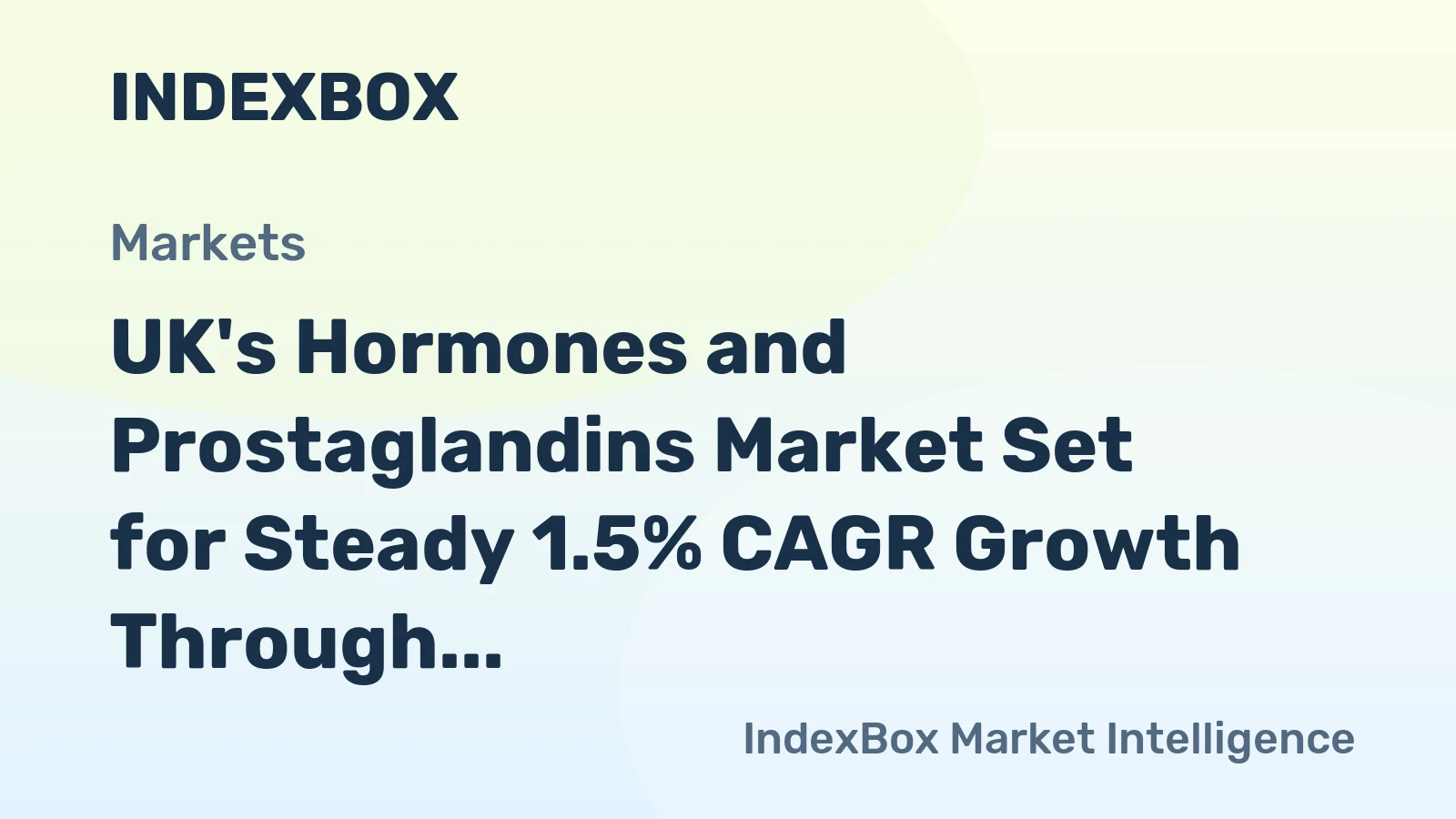 UK's Hormones and Prostaglandins Market Set for Steady 1.5% CAGR Growth Through 2035