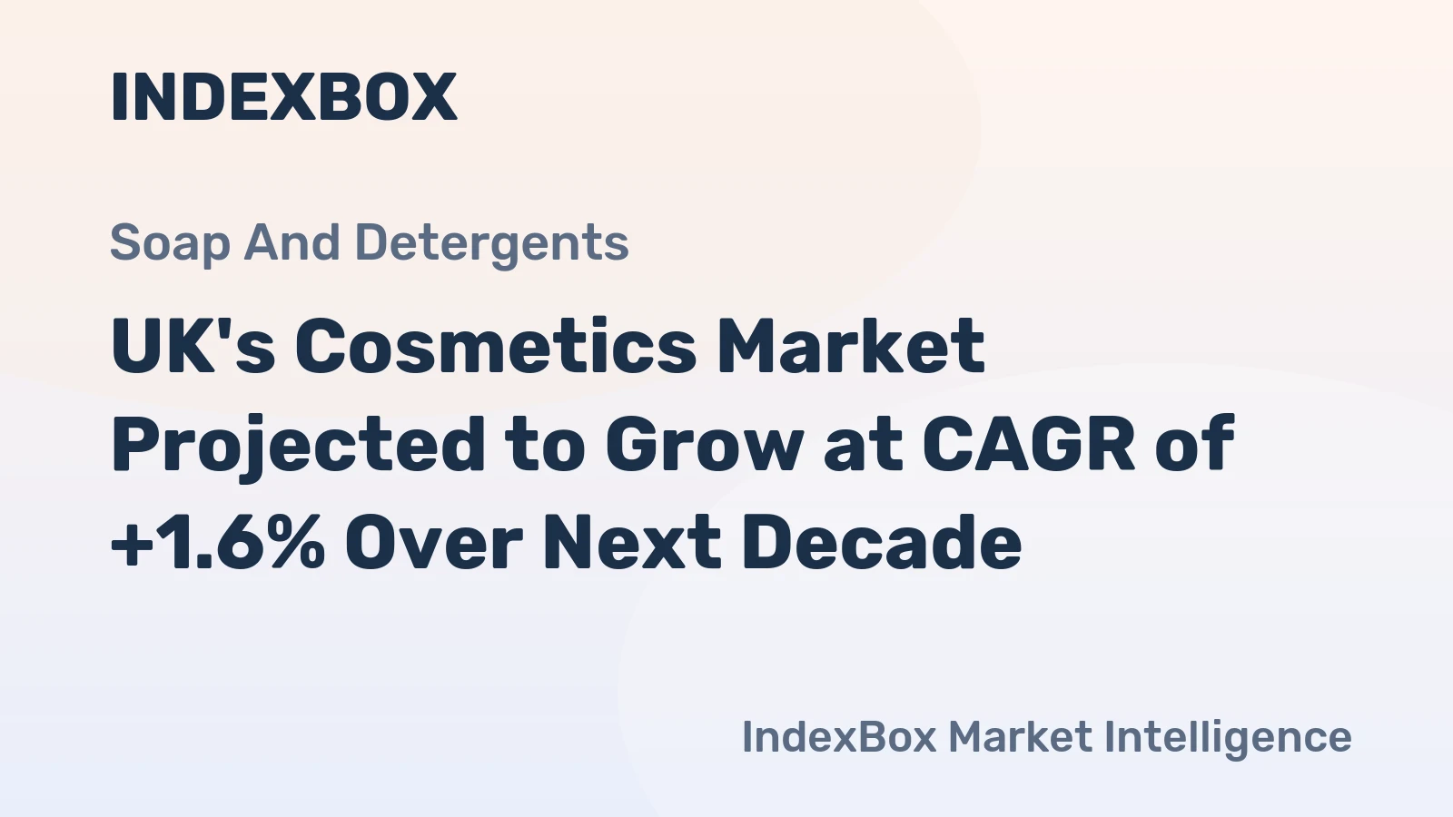 UK's Cosmetics Market Projected to Grow at CAGR of +1.6% Over Next Decade