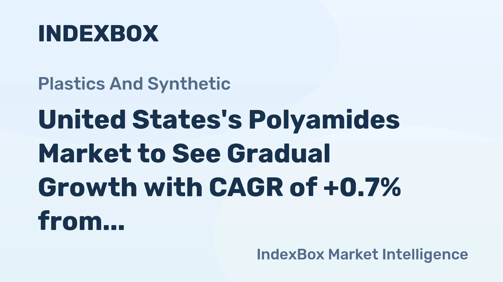 United States's Polyamides Market to See Gradual Growth with CAGR of +0.7% from 2024-2035