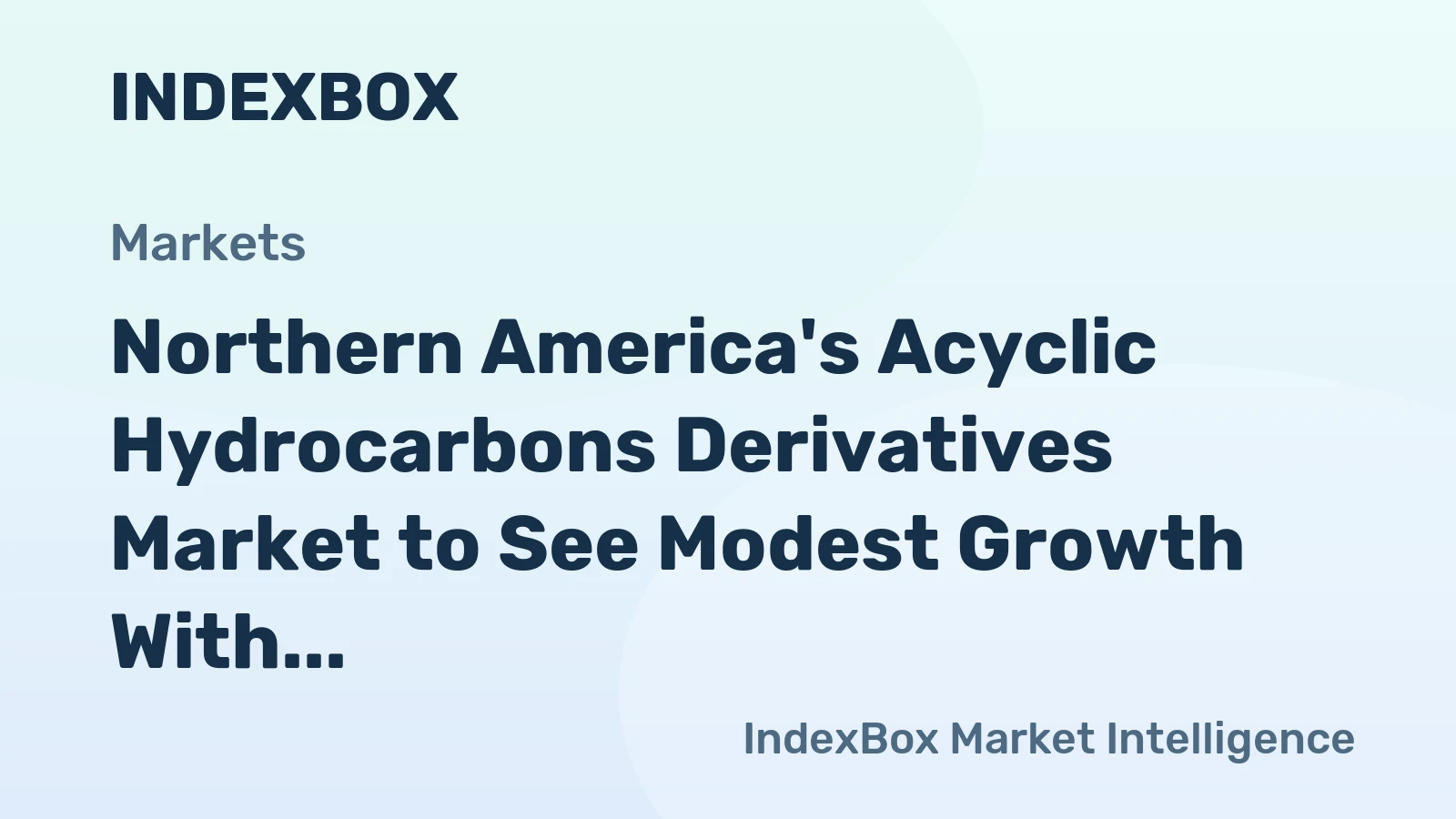 Northern America's Acyclic Hydrocarbons Derivatives Market to See Modest Growth With a +1.5% CAGR Through 2035