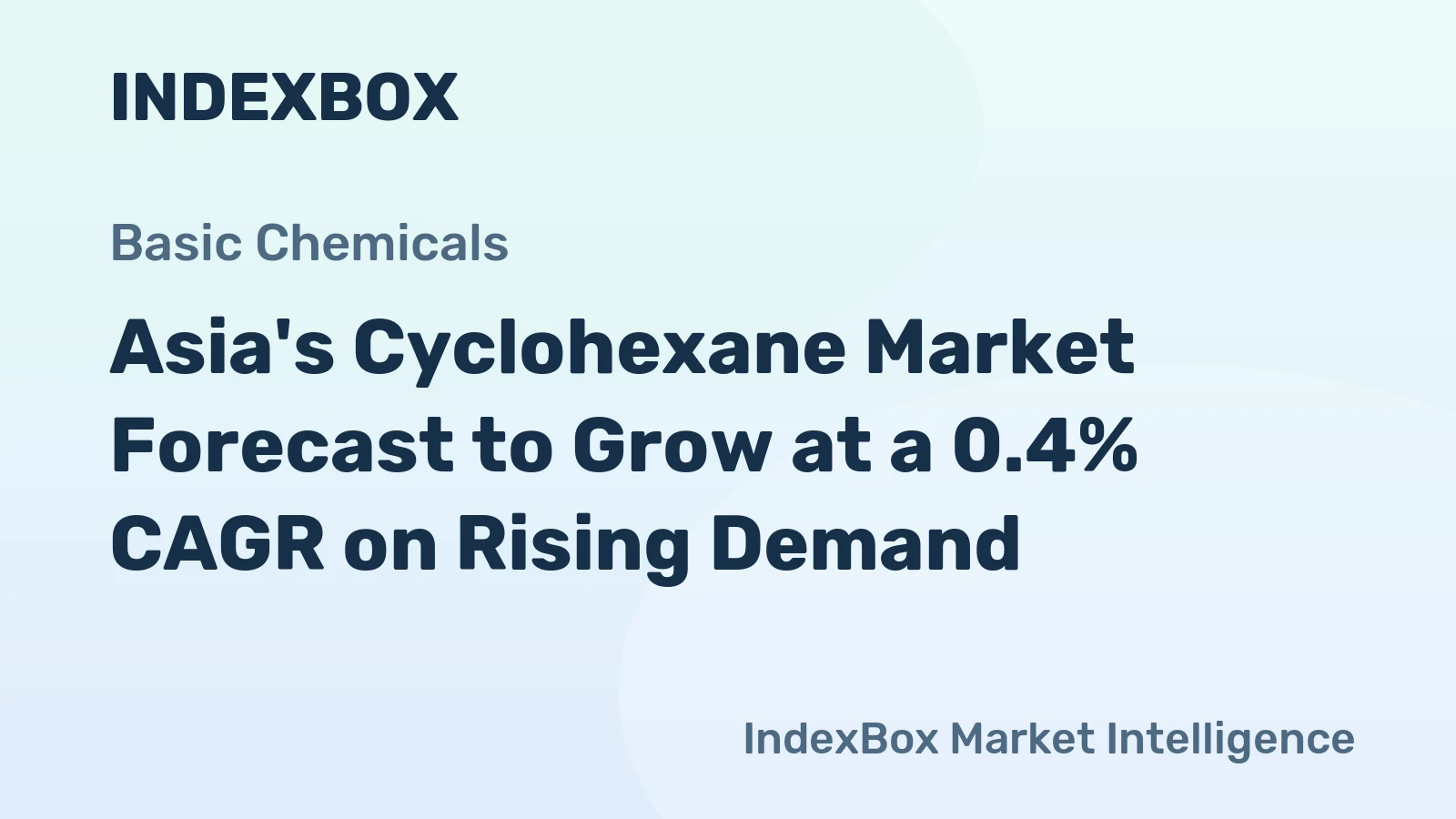 Asia's Cyclohexane Market Forecast to Grow at a 0.4% CAGR on Rising Demand