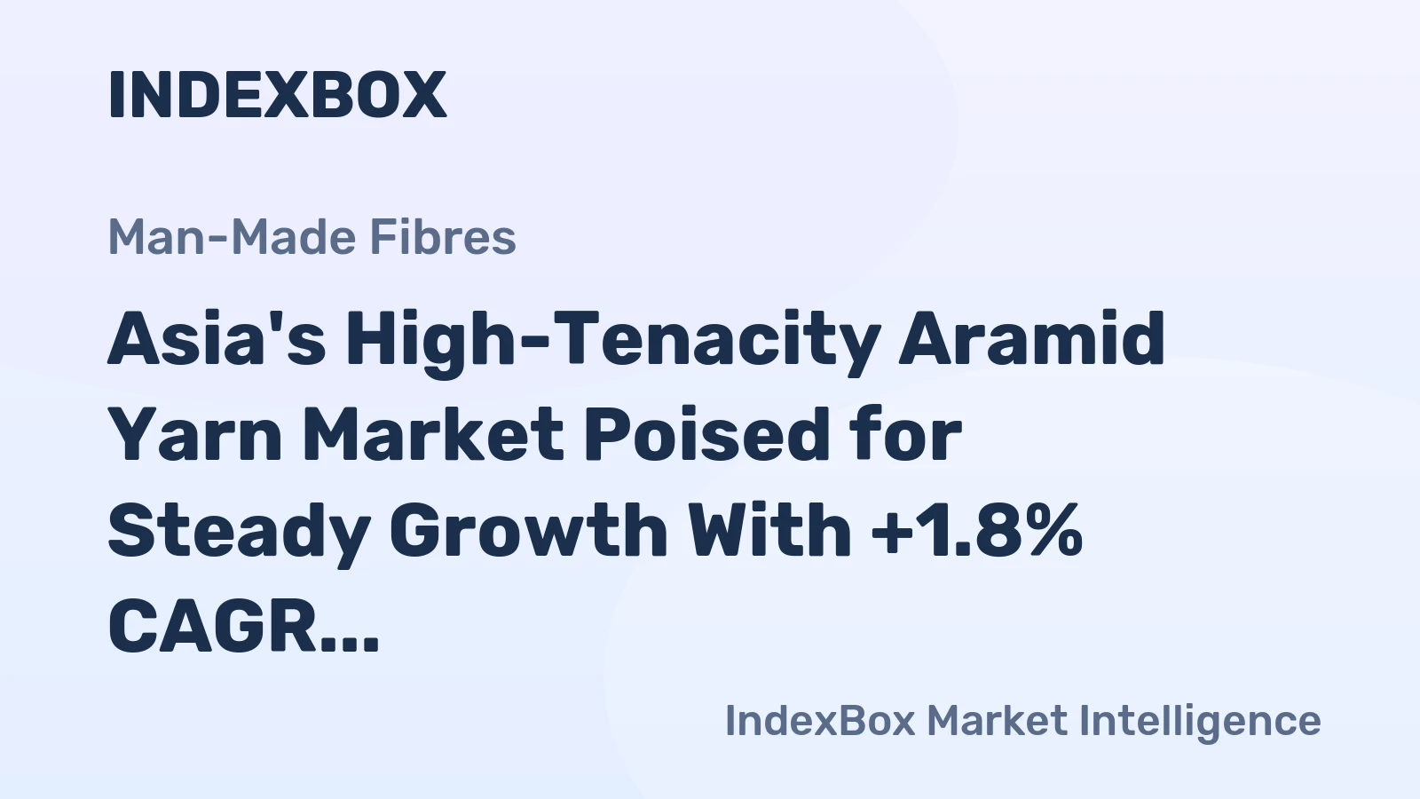 Asia's High-Tenacity Aramid Yarn Market Poised for Steady Growth With +1.8% CAGR in Value
