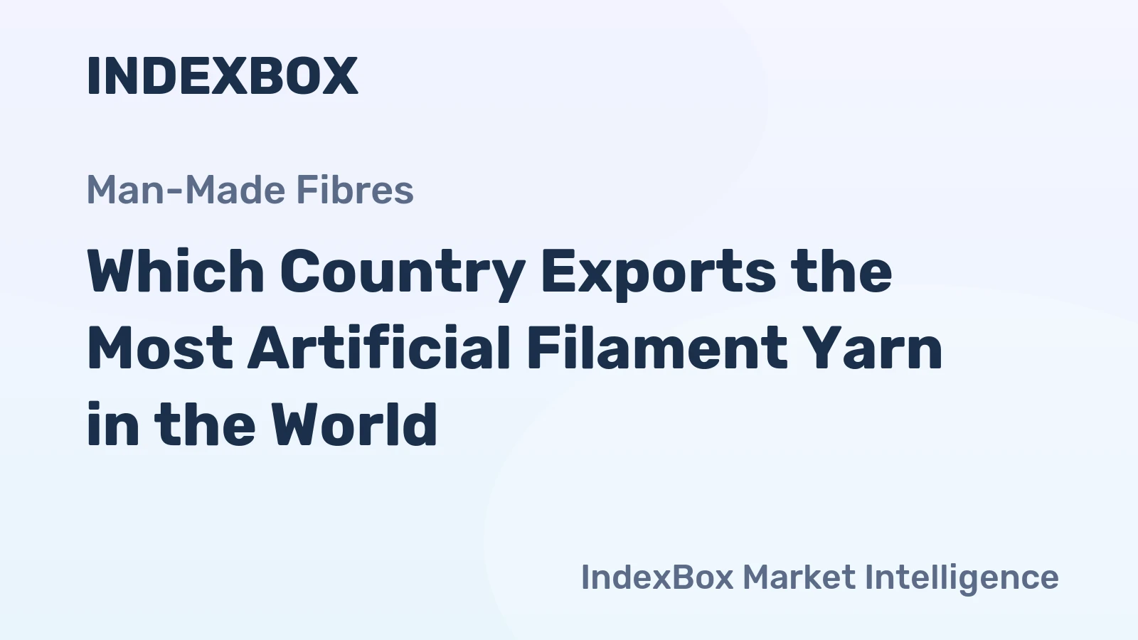 Which Country Exports the Most Artificial Filament Yarn in the World?