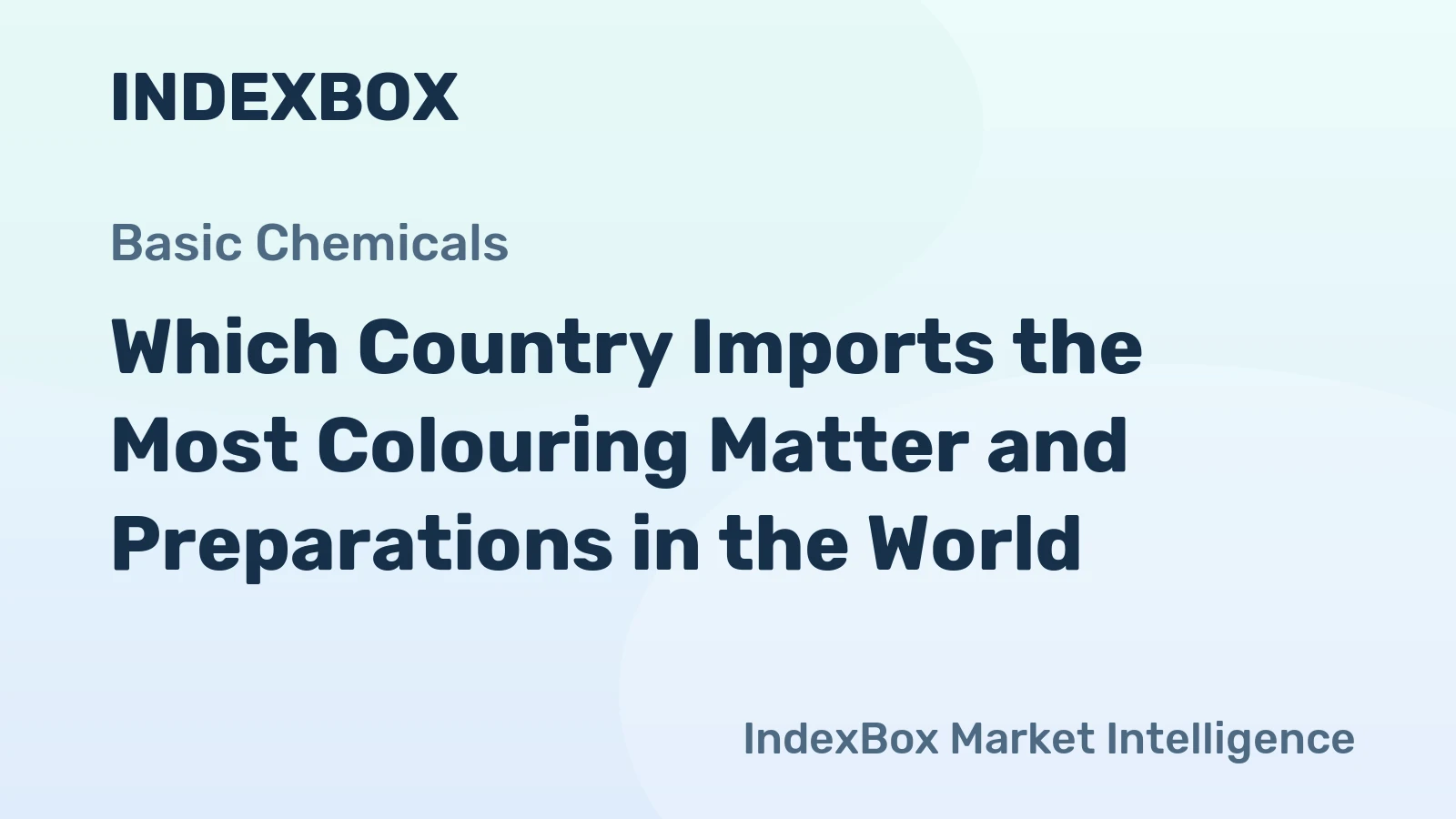 Which Country Imports the Most Colouring Matter and Preparations in the World?