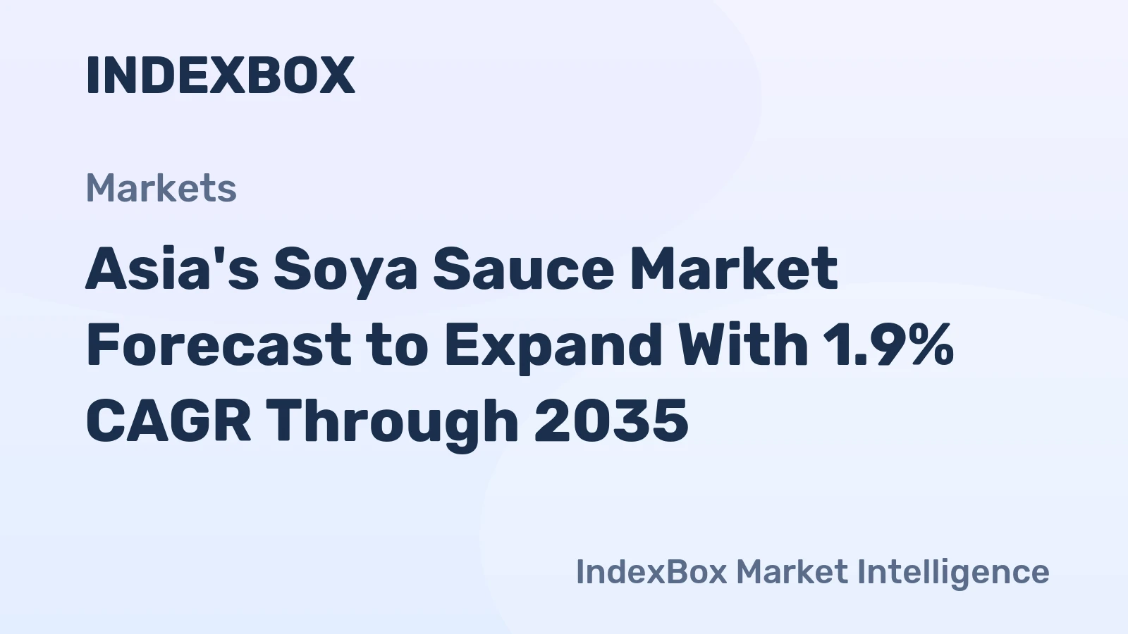 Asia's Soya Sauce Market Forecast to Expand With 1.9% CAGR Through 2035