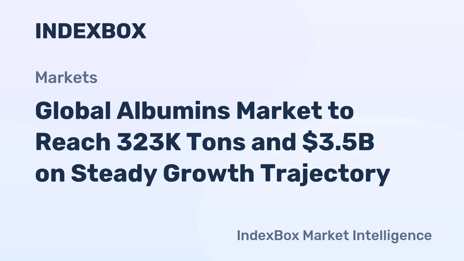 Global Albumins Market to Reach 323K Tons and $3.5B on Steady Growth Trajectory