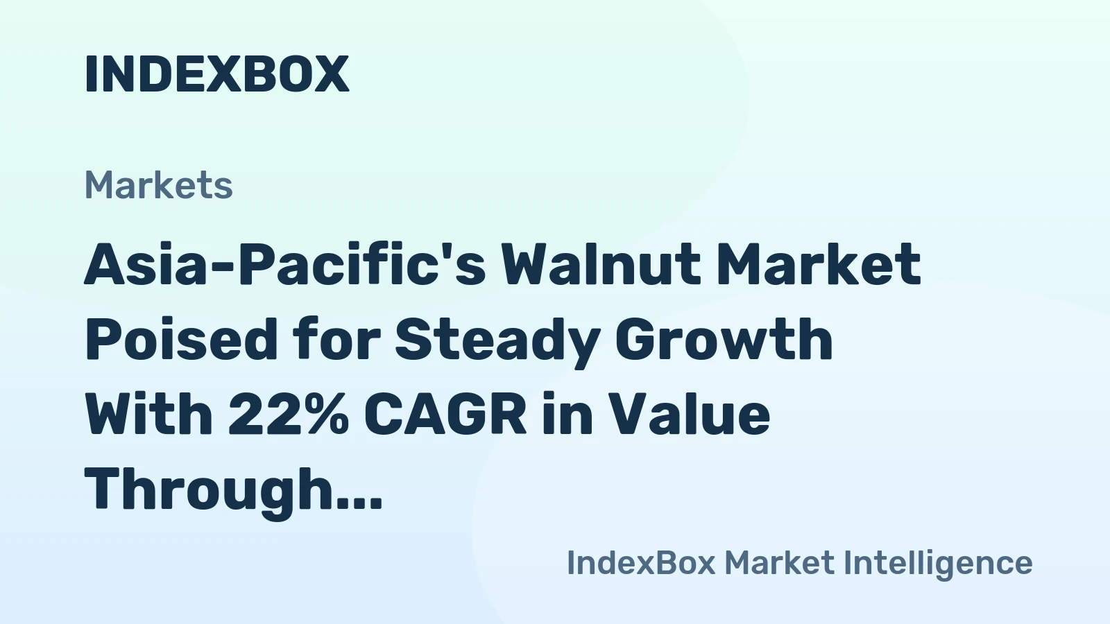 Asia-Pacific's Walnut Market Poised for Steady Growth With 22% CAGR in Value Through 2035