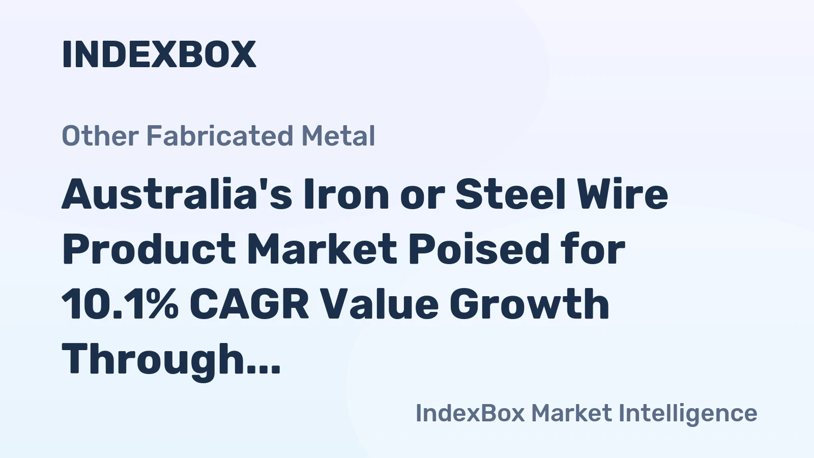 Australia's Iron or Steel Wire Product Market Poised for 10.1% CAGR Value Growth Through 2035