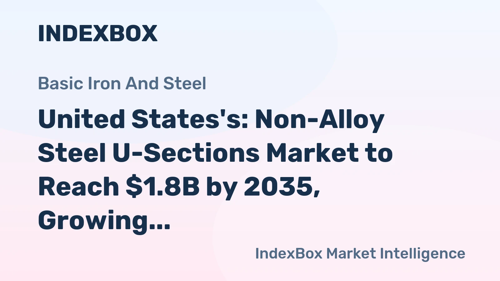 United States's: Non-Alloy Steel U-Sections Market to Reach $1.8B by 2035, Growing at a CAGR of +1.6% Driven by Steady Demand