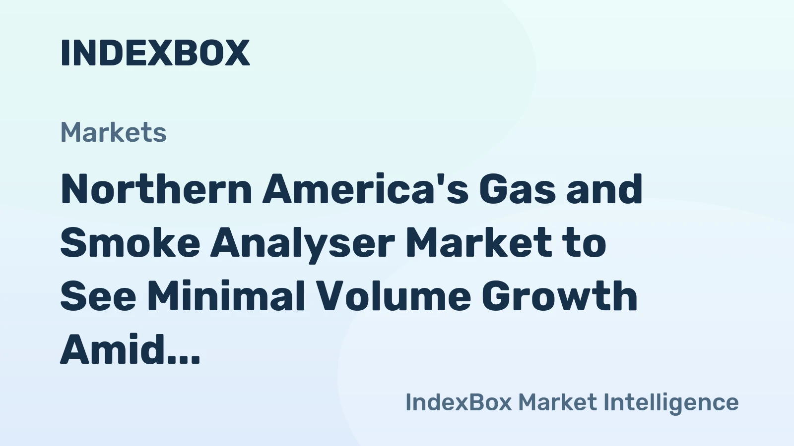 Northern America's Gas and Smoke Analyser Market to See Minimal Volume Growth Amid Steady Value Increase