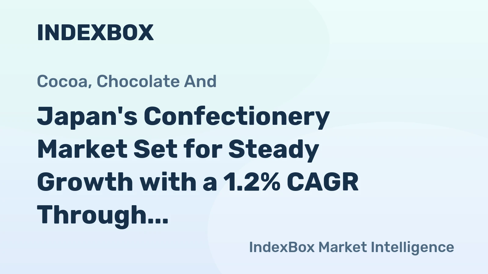 Japan's Confectionery Market Set for Steady Growth with a 1.2% CAGR Through 2035