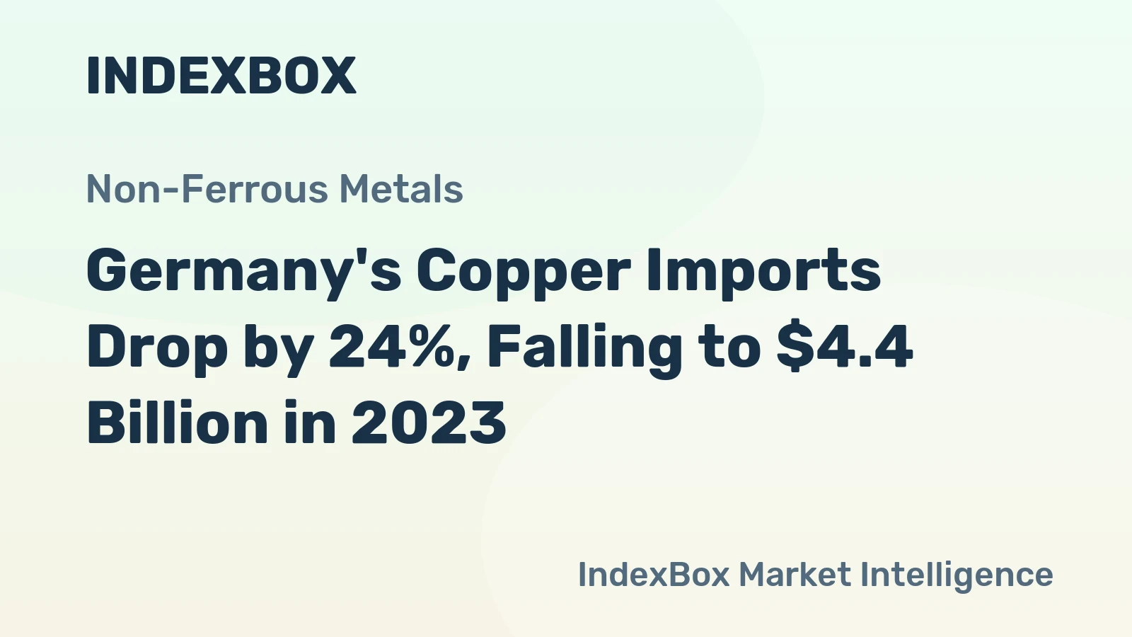 Germany's Copper Imports Drop by 24%, Falling to $4.4 Billion in 2023