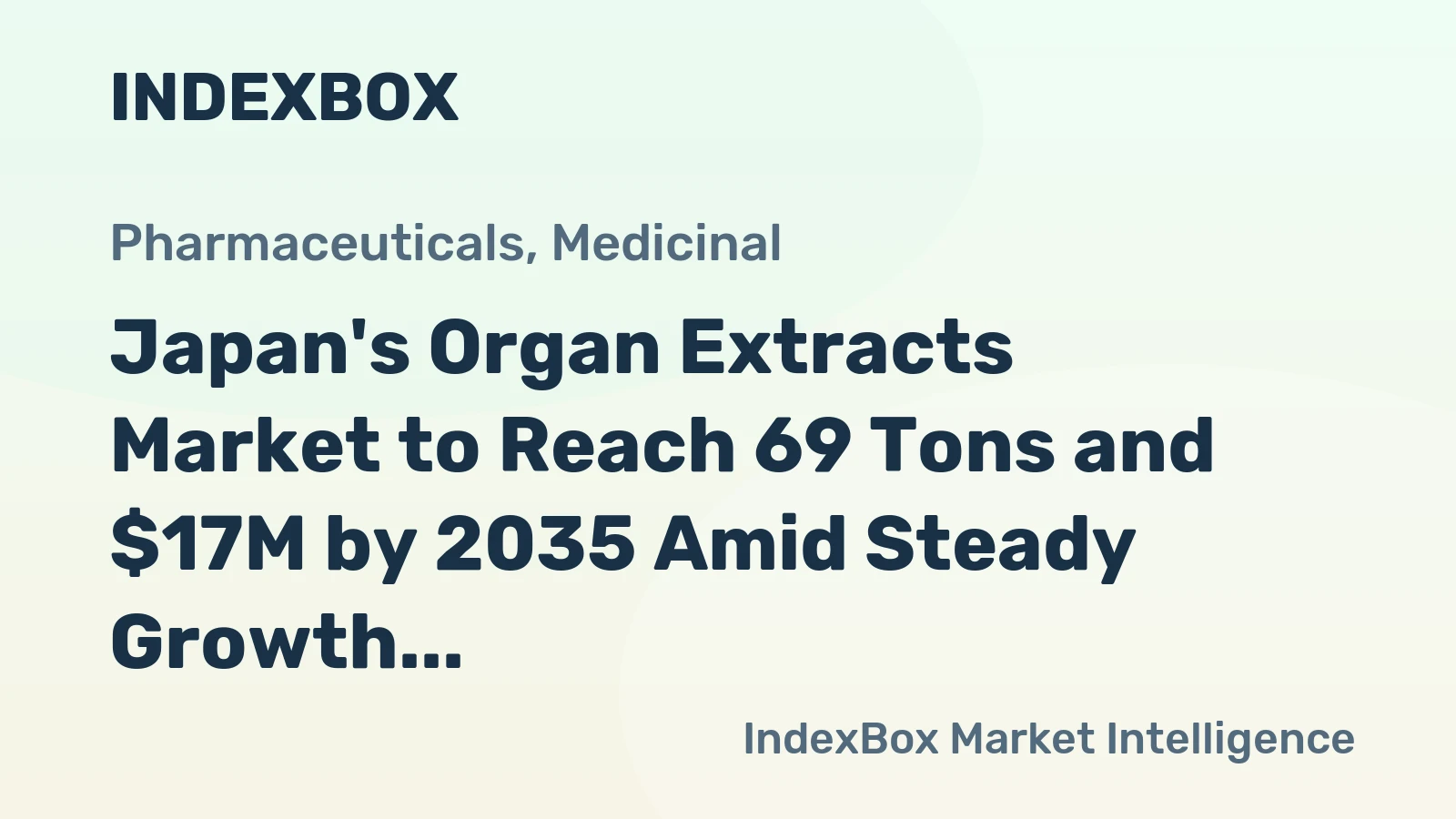 Japan's Organ Extracts Market to Reach 69 Tons and $17M by 2035 Amid Steady Growth