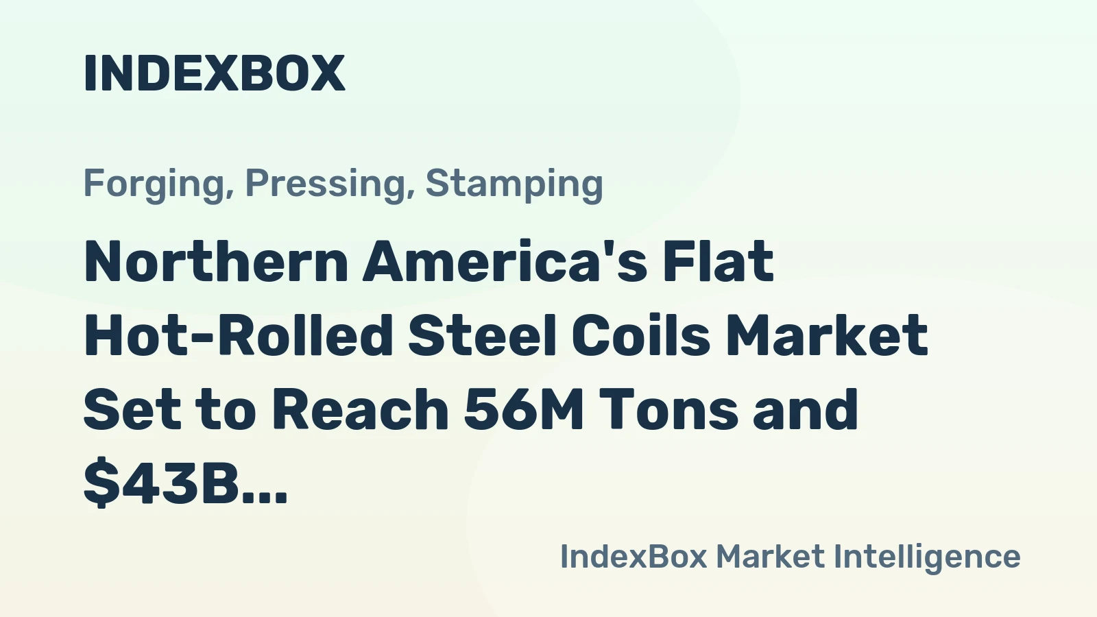 Northern America's Flat Hot-Rolled Steel Coils Market Set to Reach 56M Tons and $43B by 2035