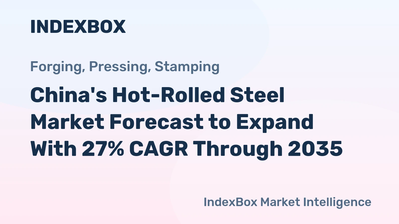 China's Hot-Rolled Steel Market Forecast to Expand With 27% CAGR Through 2035