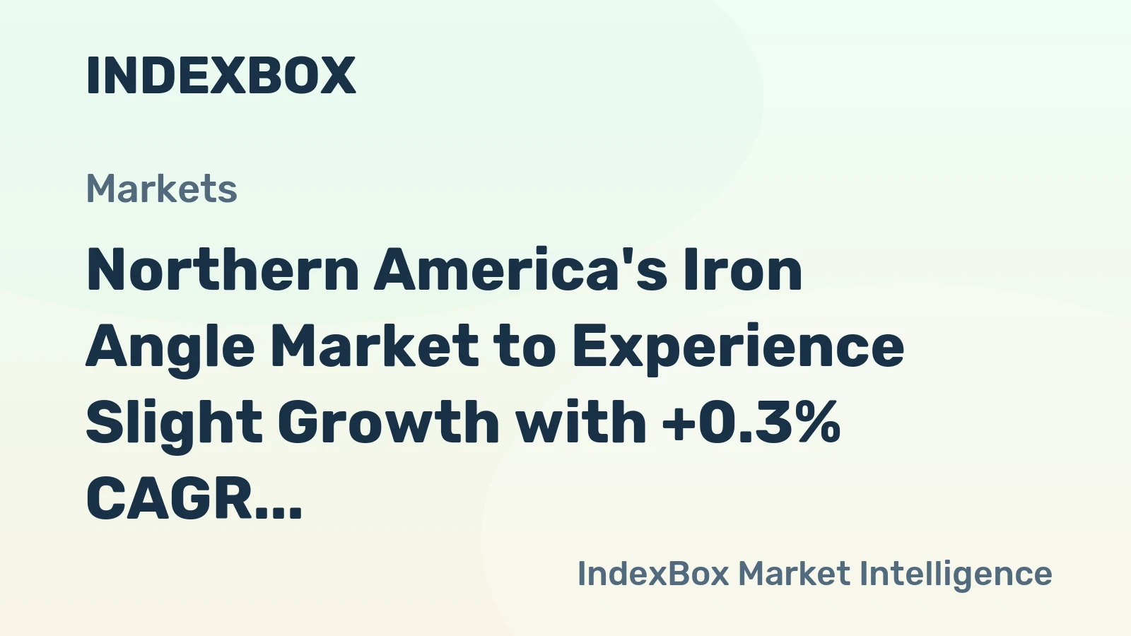 Northern America's Iron Angle Market to Experience Slight Growth with +0.3% CAGR