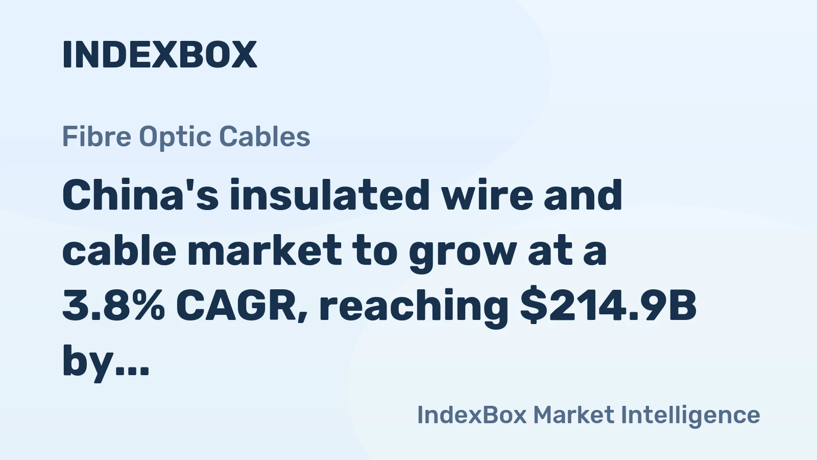 China's insulated wire and cable market to grow at a 3.8% CAGR, reaching $214.9B by 2035 on sustained demand.