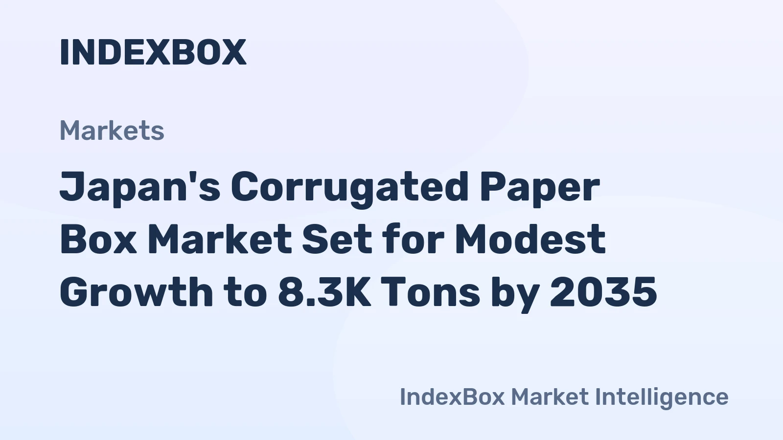 Japan's Corrugated Paper Box Market Set for Modest Growth to 8.3K Tons by 2035