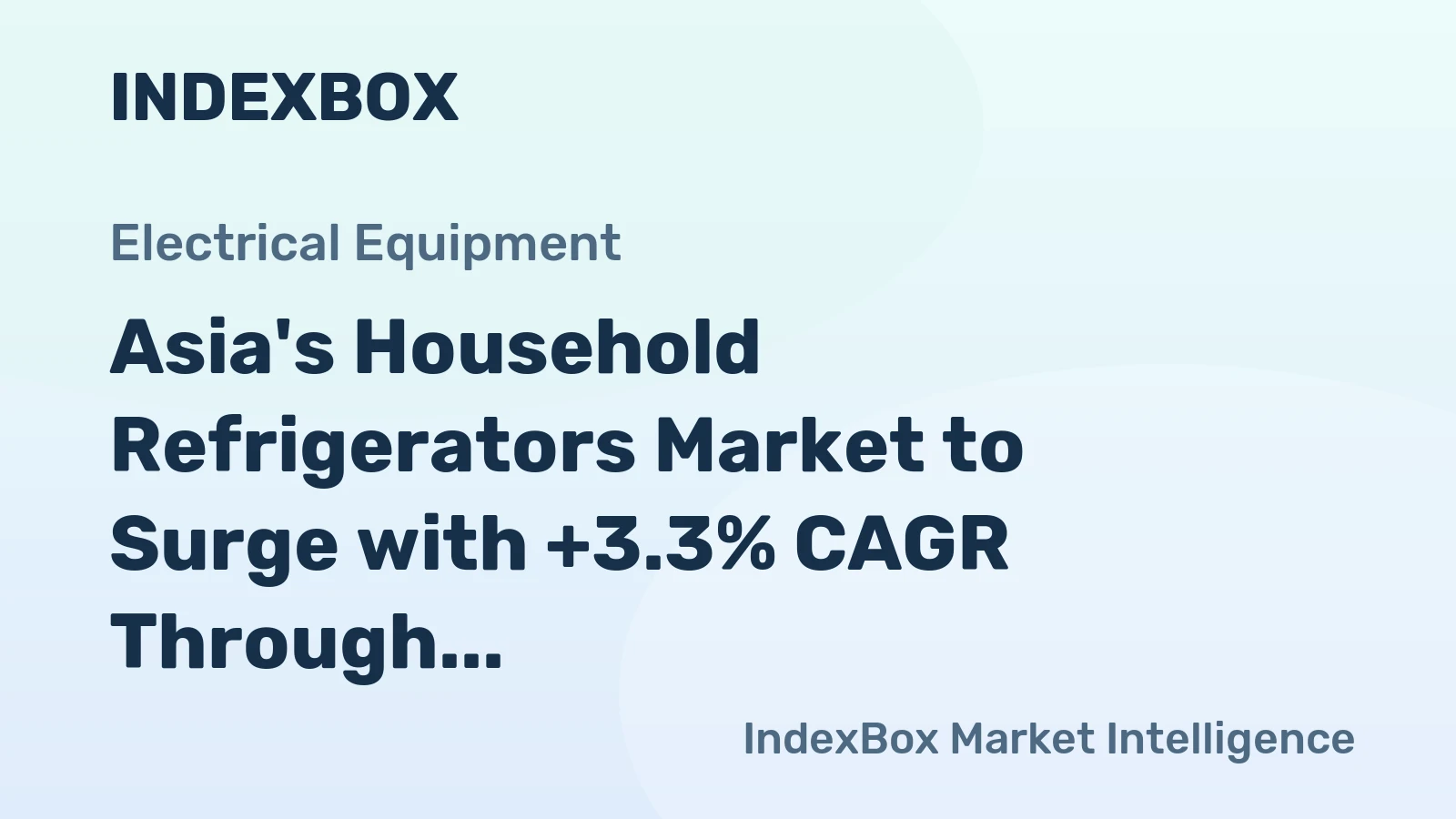 Asia's Household Refrigerators Market to Surge with +3.3% CAGR Through 2035