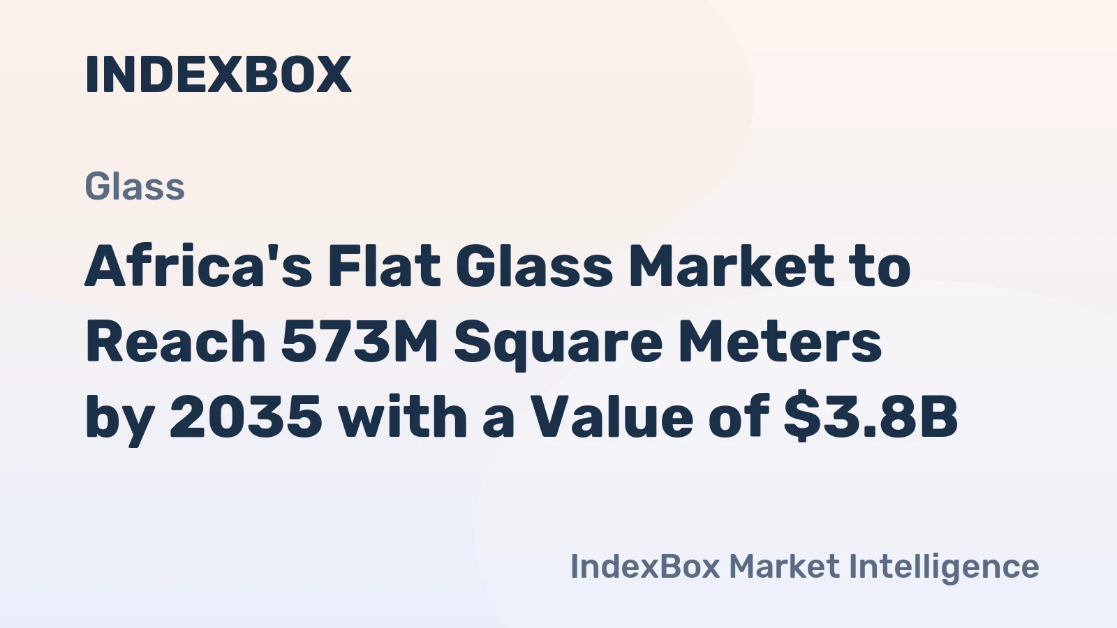 Africa's Flat Glass Market to Reach 573M Square Meters by 2035 with a Value of $3.8B