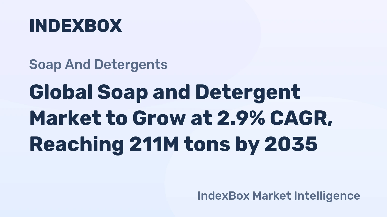 Global Soap and Detergent Market to Grow at 2.9% CAGR, Reaching 211M tons by 2035