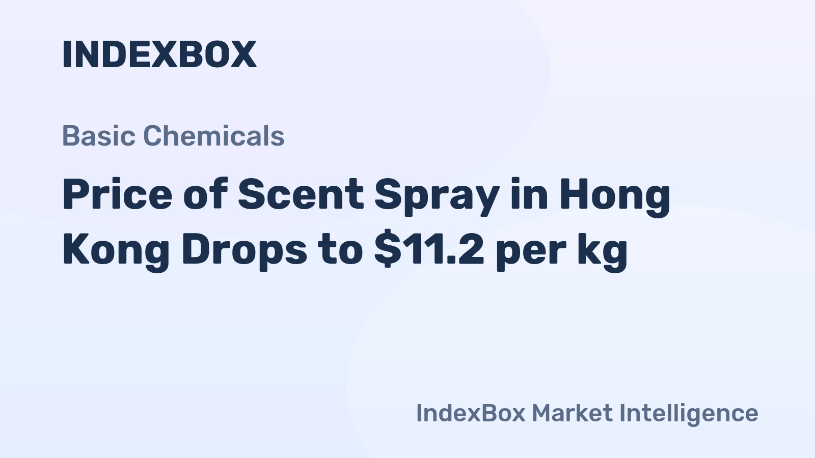 Price of Scent Spray in Hong Kong Drops to $11.2 per kg