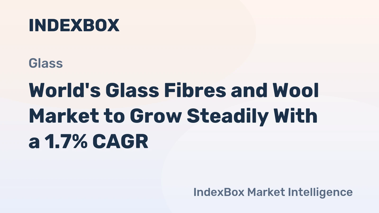 World's Glass Fibres and Wool Market to Grow Steadily With a 1.7% CAGR