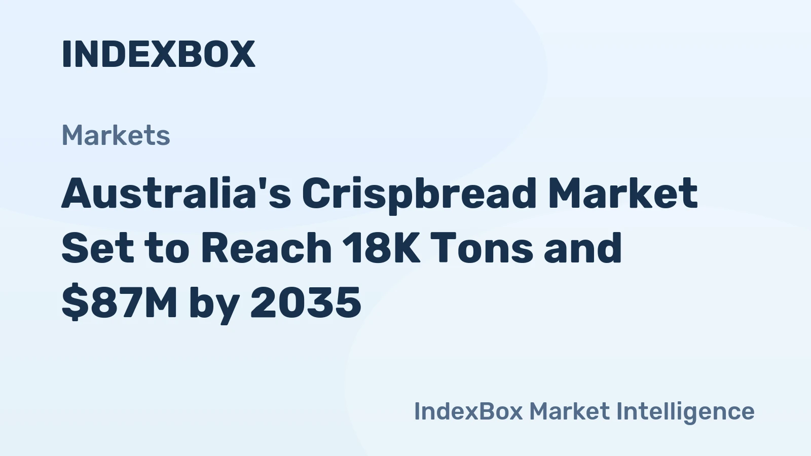 Australia's Crispbread Market Set to Reach 18K Tons and $87M by 2035