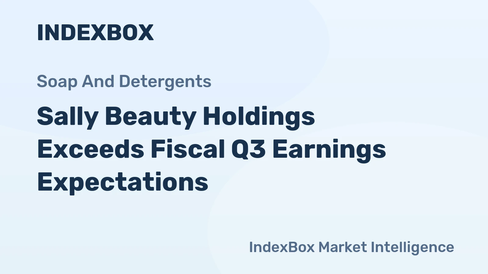 Sally Beauty Holdings Exceeds Fiscal Q3 Earnings Expectations