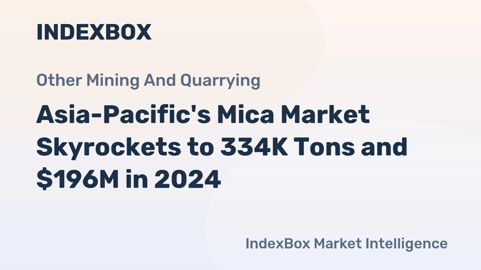 Asia-Pacific's Mica Market Skyrockets to 334K Tons and $196M in 2024