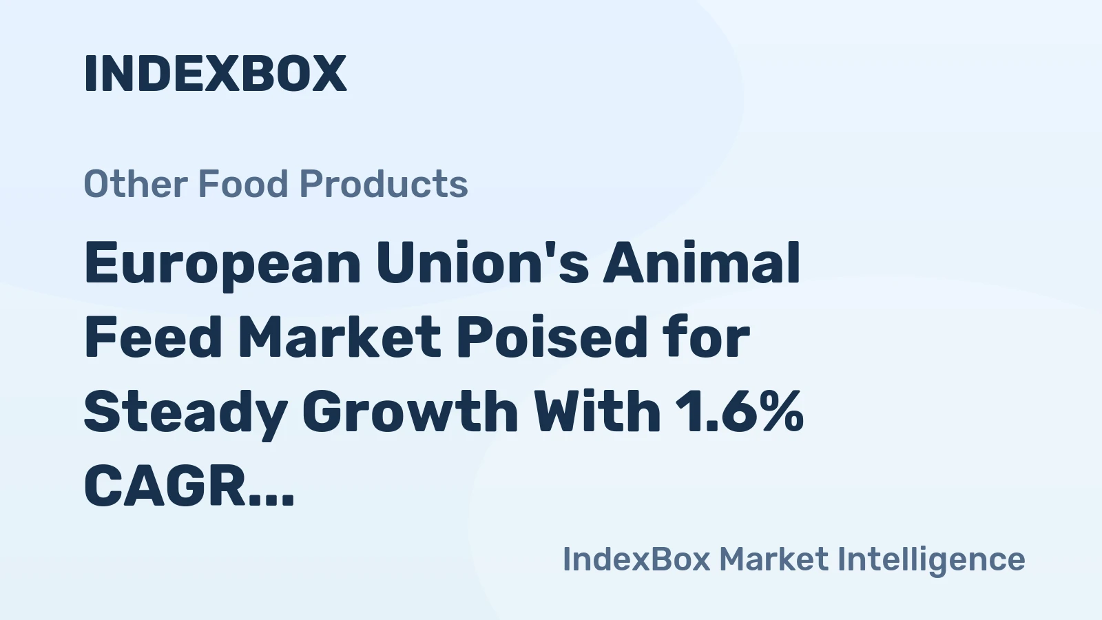 European Union's Animal Feed Market Poised for Steady Growth With 1.6% CAGR in Value Through 2035