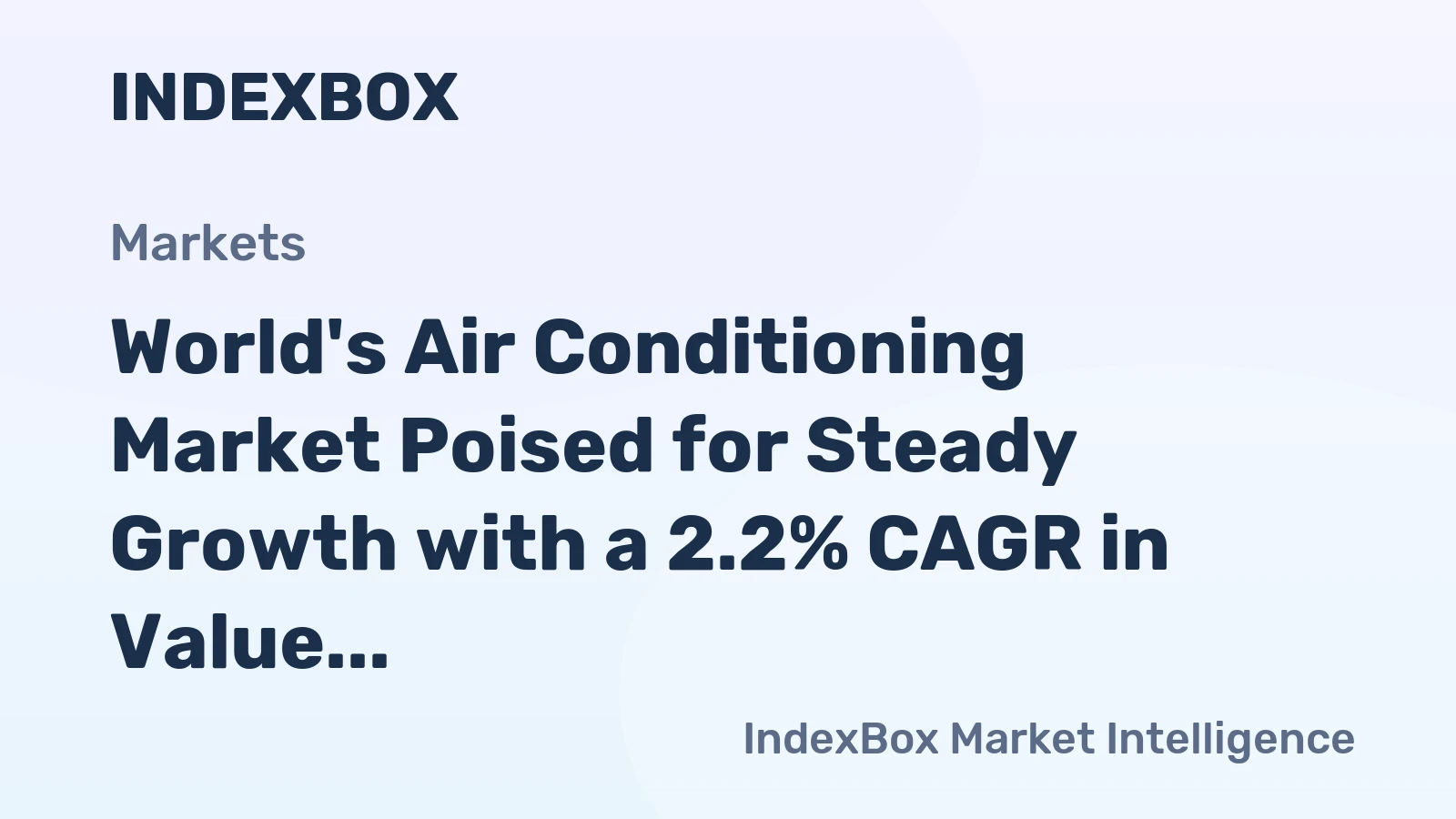 World's Air Conditioning Market Poised for Steady Growth with a 2.2% CAGR in Value Through 2035