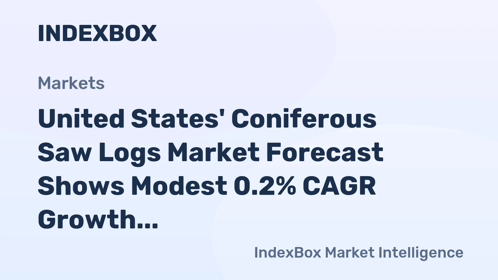 United States' Coniferous Saw Logs Market Forecast Shows Modest 0.2% CAGR Growth Through 2035