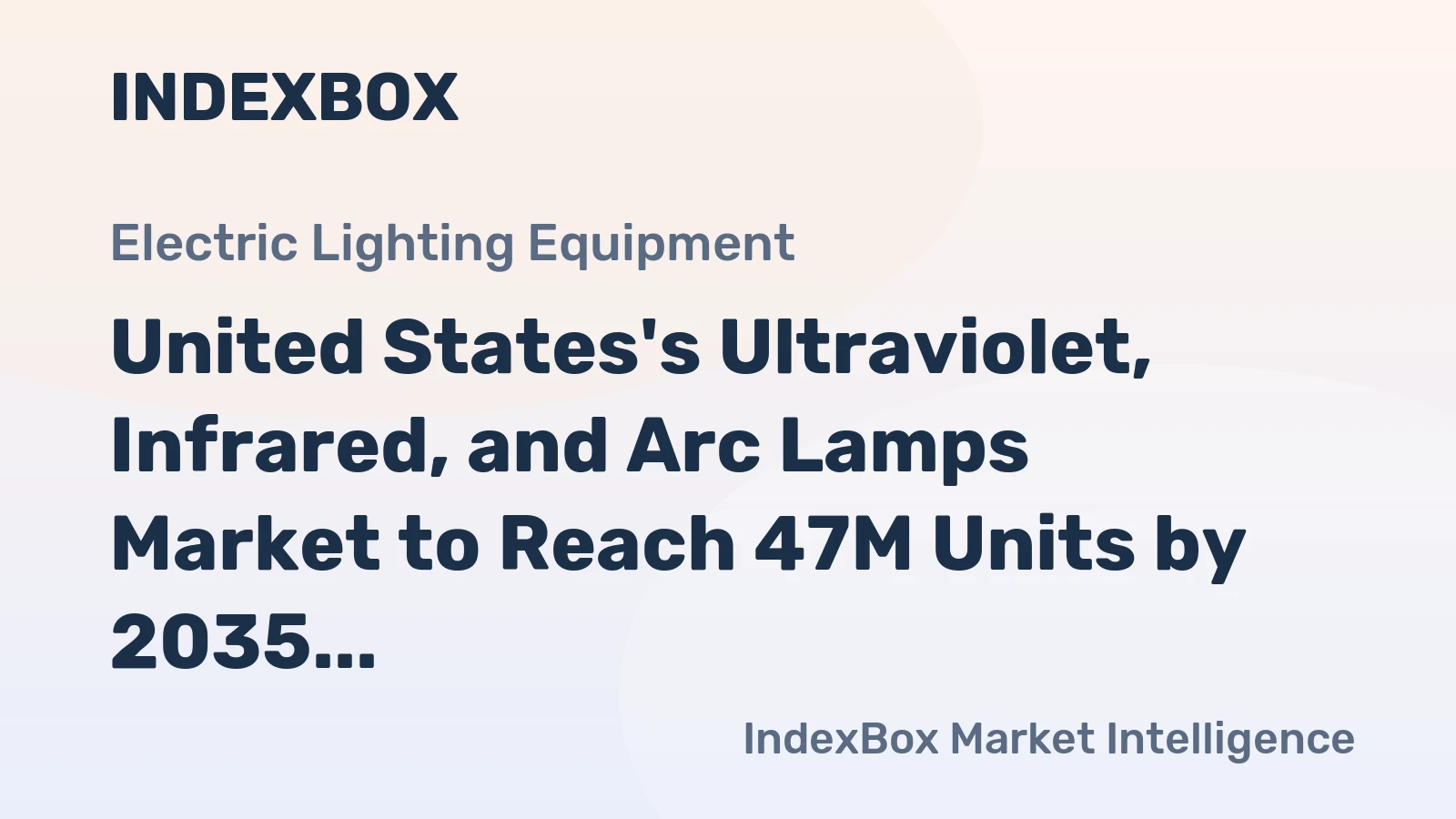 United States's Ultraviolet, Infrared, and Arc Lamps Market to Reach 47M Units by 2035, Valued at $598M
