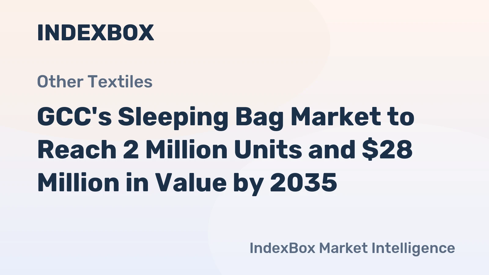 GCC's Sleeping Bag Market to Reach 2 Million Units and $28 Million in Value by 2035