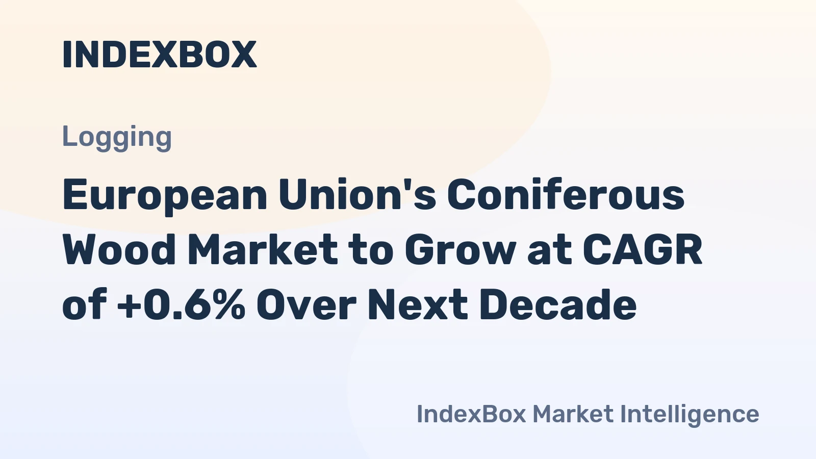 European Union's Coniferous Wood Market to Grow at CAGR of +0.6% Over Next Decade