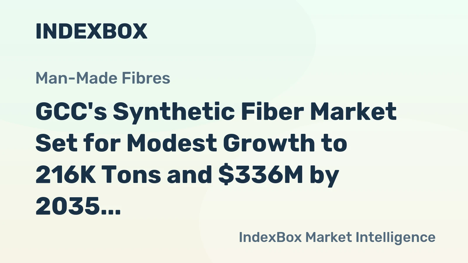 GCC's Synthetic Fiber Market Set for Modest Growth to 216K Tons and $336M by 2035