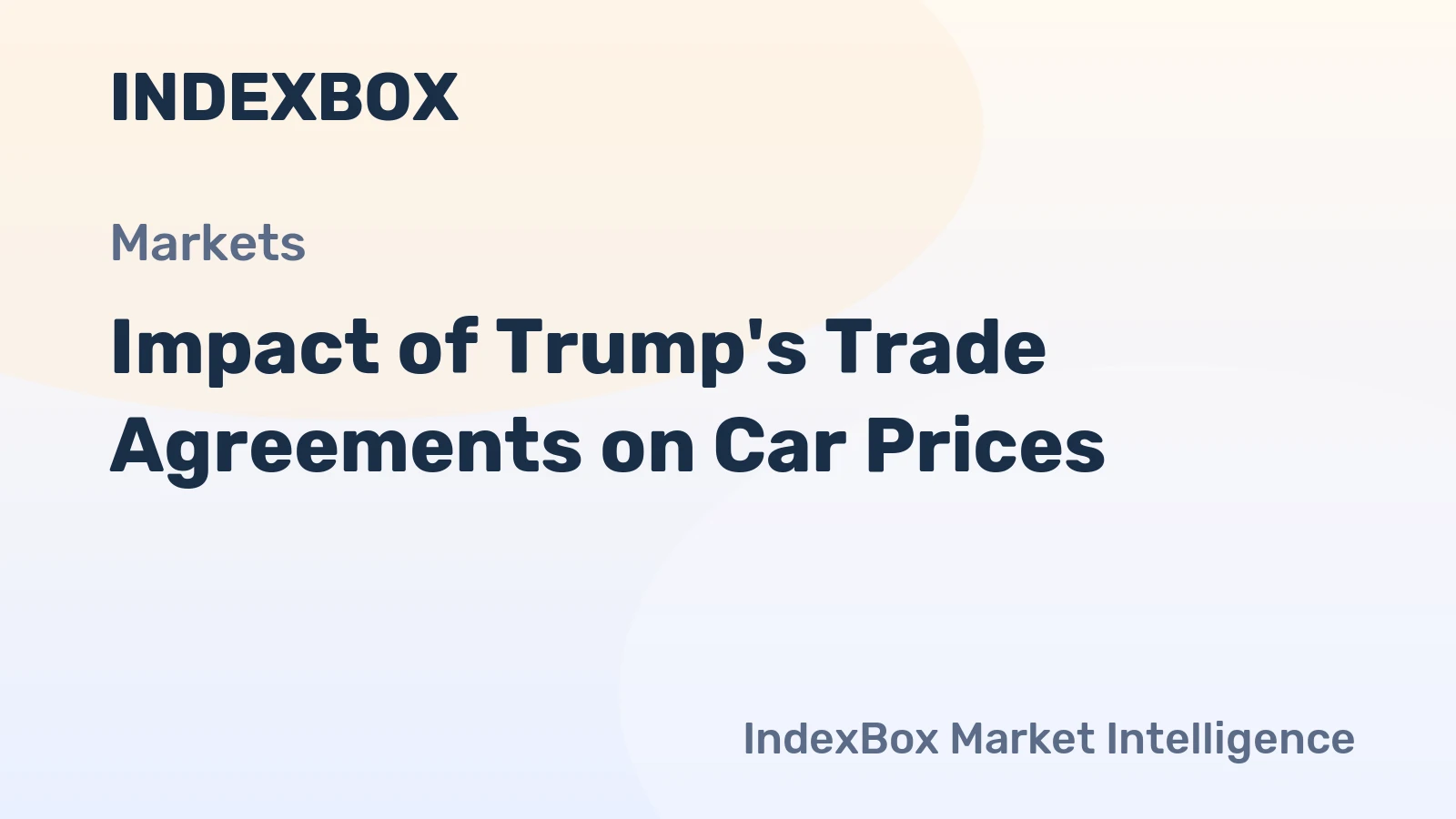 Impact of Trump's Trade Agreements on Car Prices