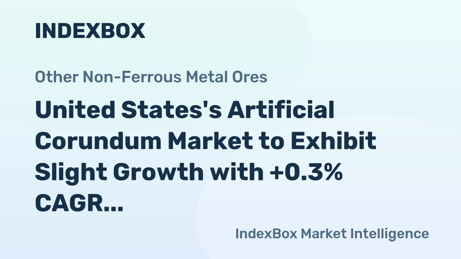 United States's Artificial Corundum Market to Exhibit Slight Growth with +0.3% CAGR by 2035