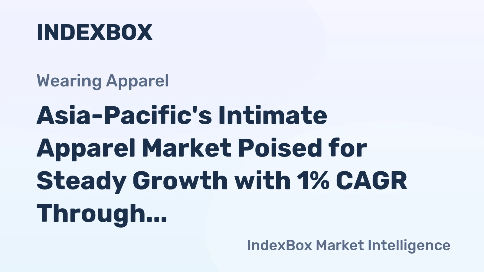 Asia-Pacific's Intimate Apparel Market Poised for Steady Growth with 1% CAGR Through 2035